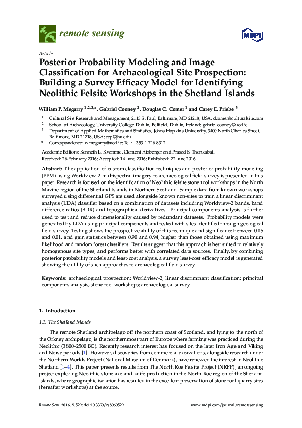 (PDF) Posterior Probability Modeling and Image Classification for ...