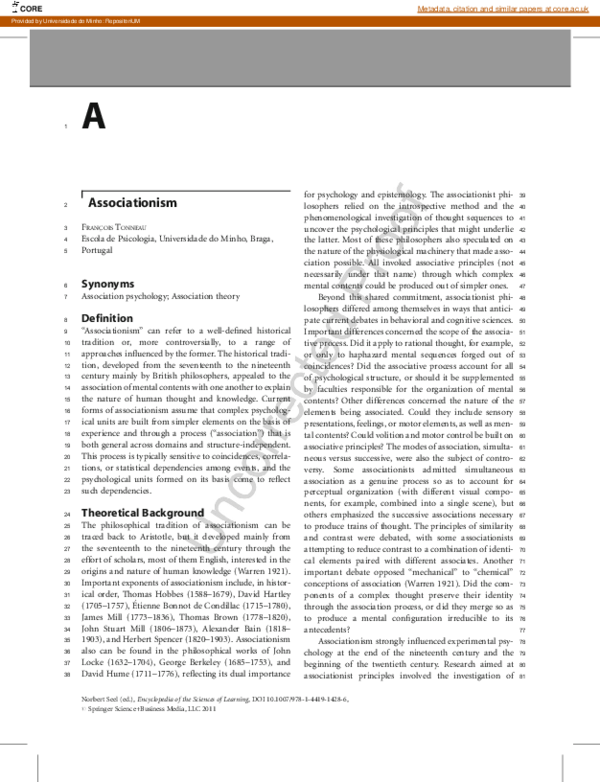 (PDF) Associationism