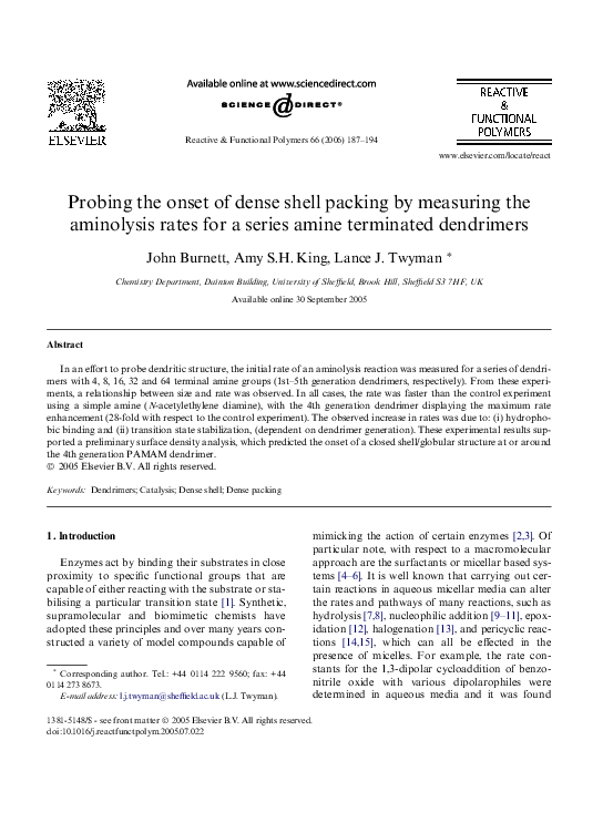 (PDF) Probing the onset of dense shell packing by measuring the ...