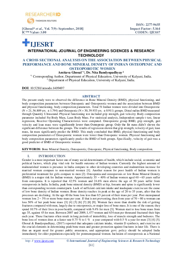 (PDF) INTERNATIONAL JOURNAL OF ENGINEERING SCIENCES & RESEARCH ...