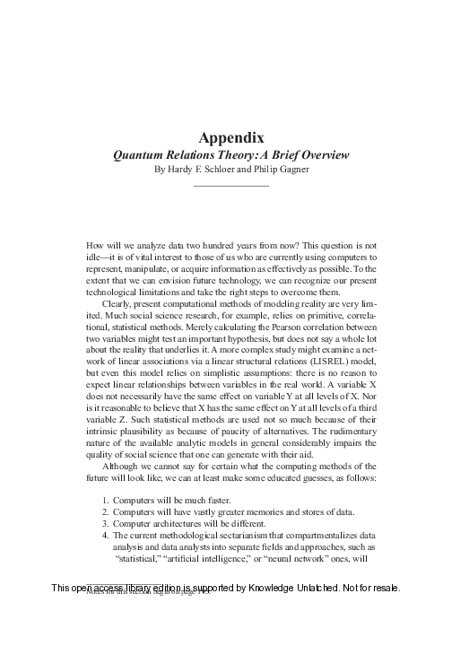 (PDF) Appendix.: Quantum Relations Theory: A Brief Overview