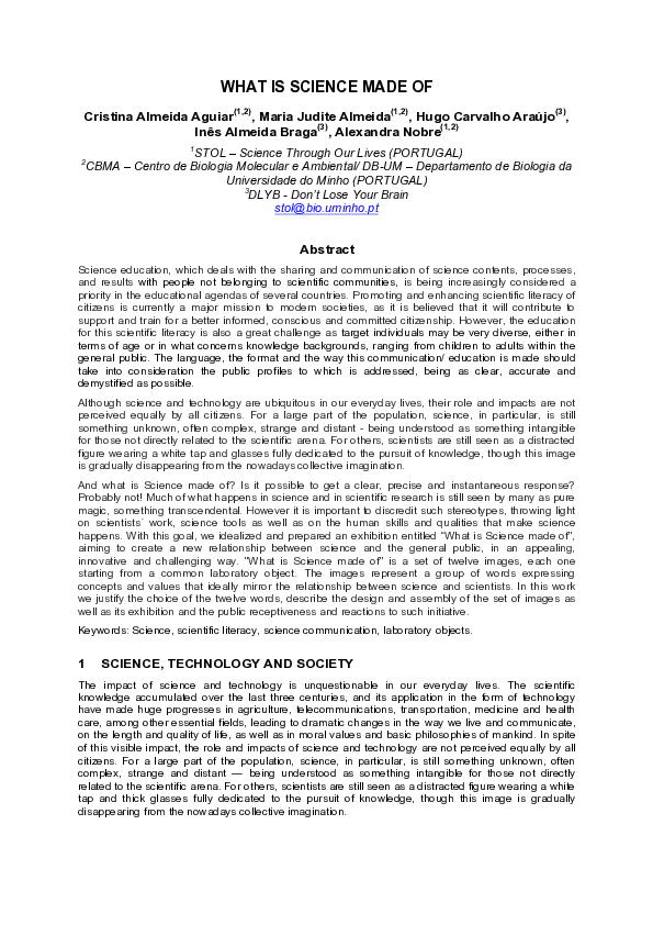 (PDF) What is Science Made of
