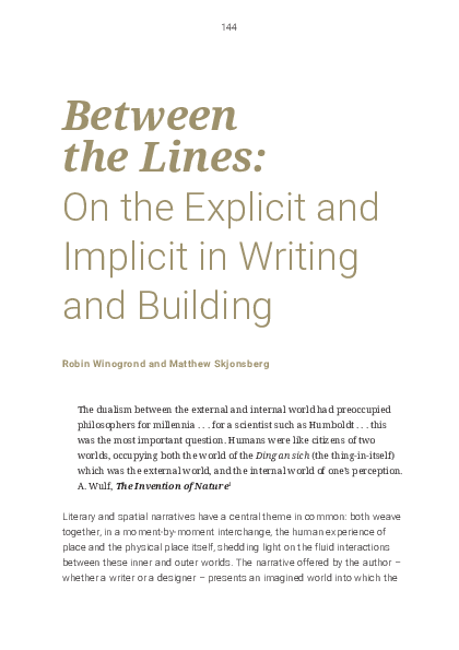 (PDF) Between the Lines: On the Explicit and Implicit in Writing and ...