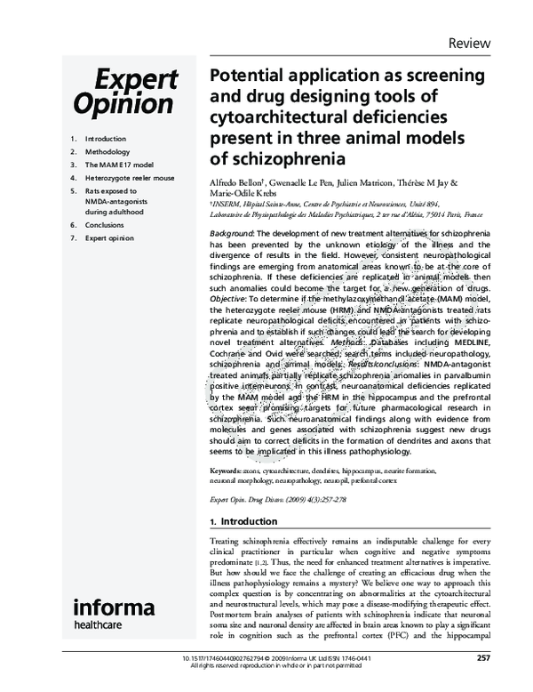 (PDF) Potential application as screening and drug designing tools of ...