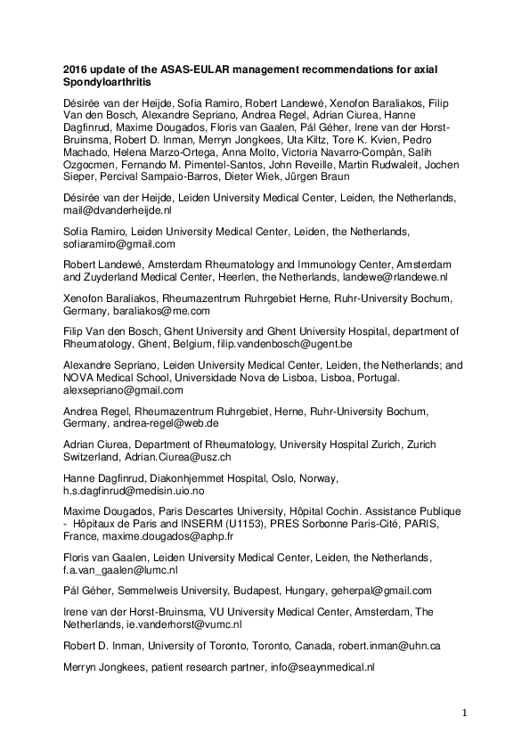 (PDF) 2016 update of the ASAS-EULAR management recommendations for ...