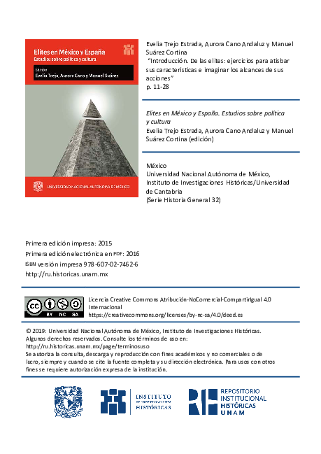 (PDF) Introducción: de las élites. Ejercicios para atisbar sus ...