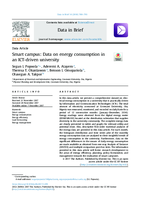 (PDF) Smart campus: Data on energy consumption in an ICT-driven ...