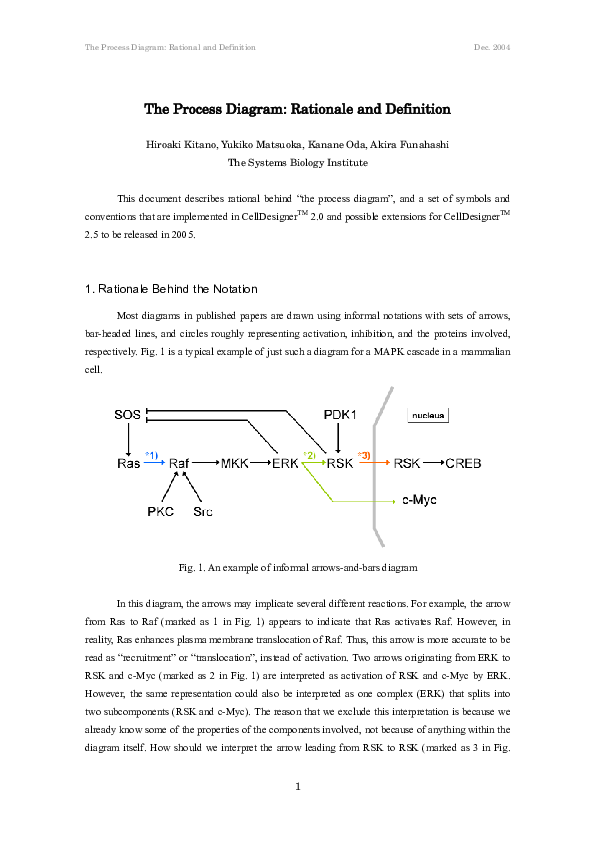 (PDF) The Process Diagram: Rationale and Definition
