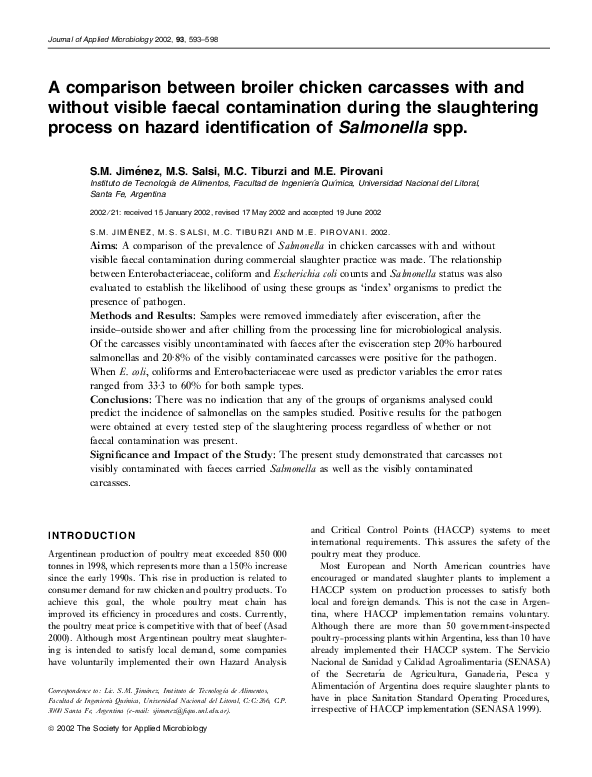 (PDF) A comparison between broiler chicken carcasses with and without ...