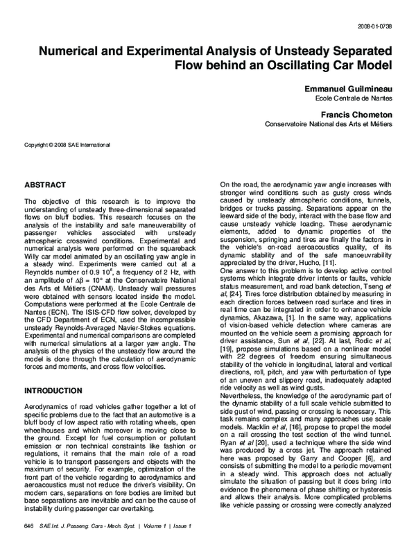 Pdf Numerical And Experimental Analysis Of Unsteady Heat Transfer With Periodic Variation Of
