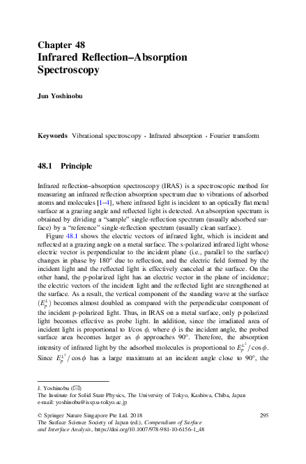 (PDF) Infrared Reflection–Absorption Spectroscopy