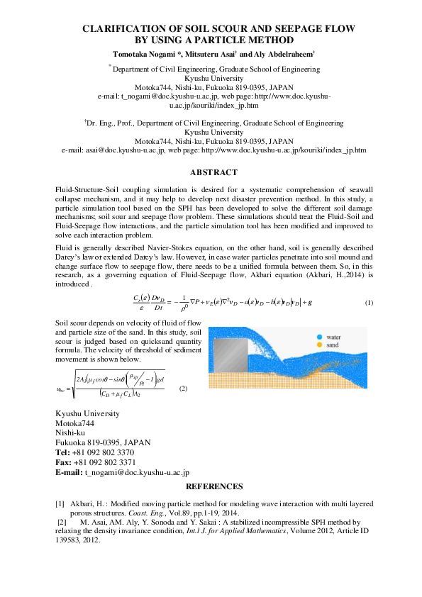 (PDF) Soil Scour and Seepage Flow Simulation