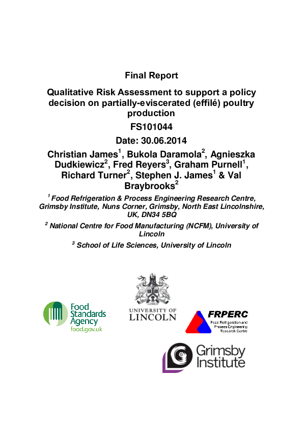 (PDF) Qualitative risk assessment to support a policy decision on ...
