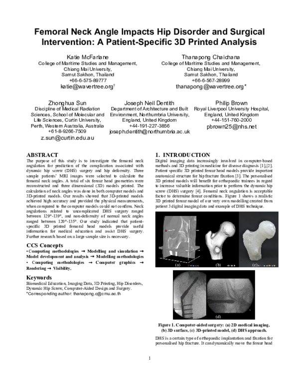 (PDF) Femoral Neck Angle Impacts Hip Disorder and Surgical Intervention
