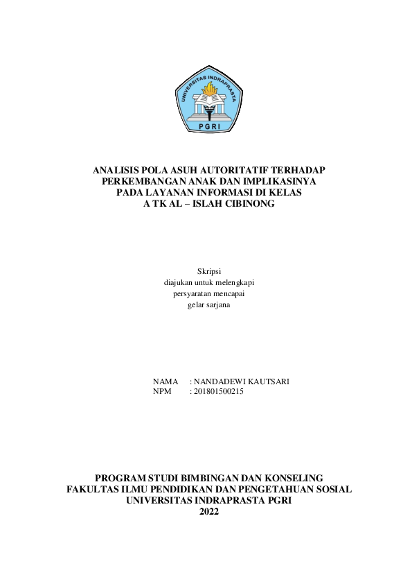 (PDF) ANALISIS POLA ASUH AUTORITATIF TERHADAP PERKEMBANGAN ANAK DAN ...