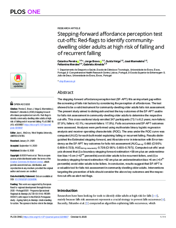 (PDF) Stepping-forward affordance perception test cut-offs: Red-flags ...