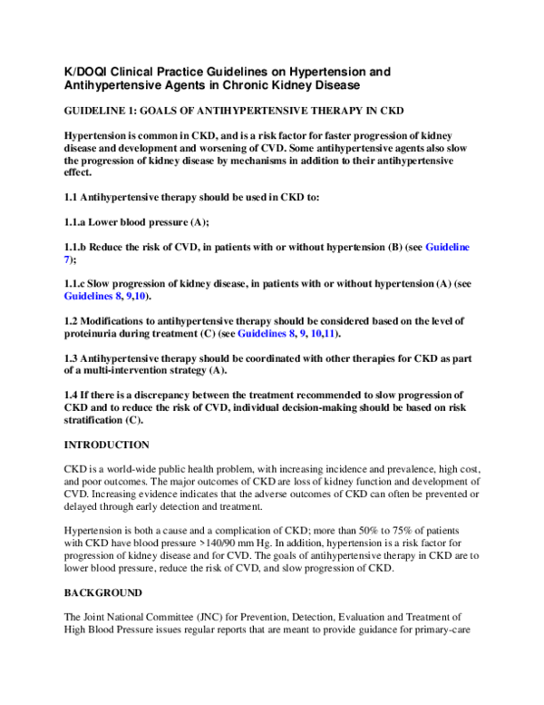 (PDF) K/DOQI clinical practice guidelines on hypertension and ...