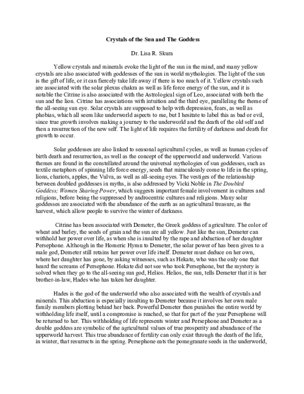 (DOC) Crystals of the Sun and The Goddess