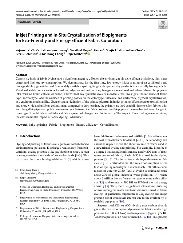 (PDF) Inkjet Printing and In-Situ Crystallization of Biopigments for ...