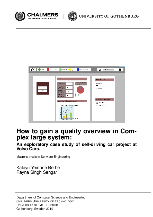 (PDF) How to gain a quality overview in Complex large system: An ...