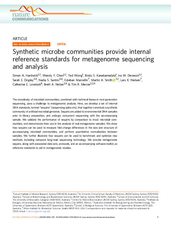 (PDF) Synthetic microbe communities provide internal reference ...