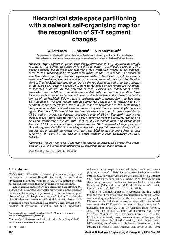 Pdf Hierarchical State Space Partitioning With A Network Self Organising Map For The