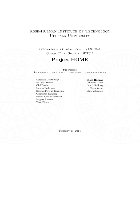 (PDF) Project Home