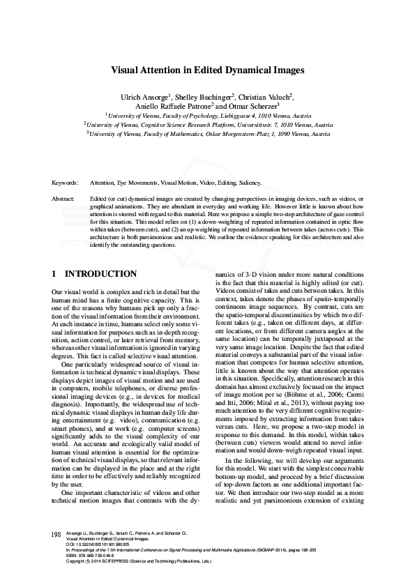 (PDF) Visual Attention in Edited Dynamical Images