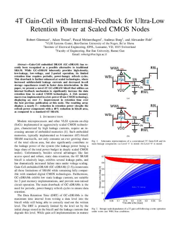 (PDF) 4T Gain-Cell with internal-feedback for ultra-low retention power ...