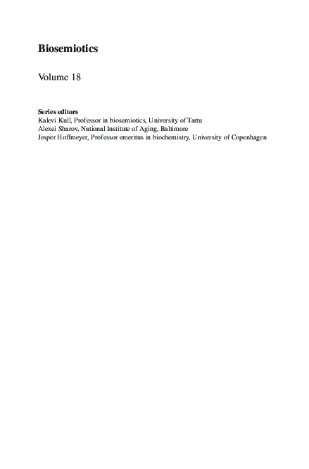 (PDF) A Biosemiotic Ontology