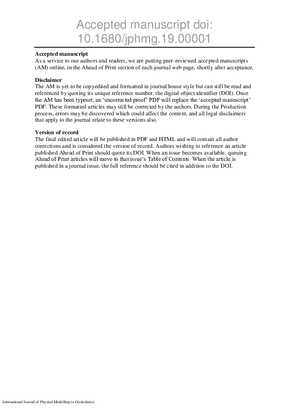 (PDF) Enhancement of the lateral behavior of vertical piles embedded in soft clay