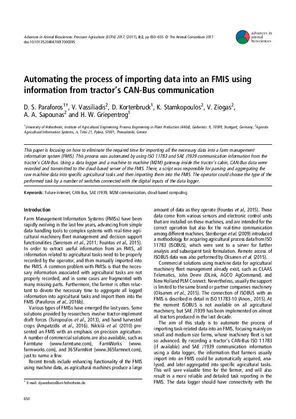 (PDF) Automating the process of importing data into an FMIS using ...