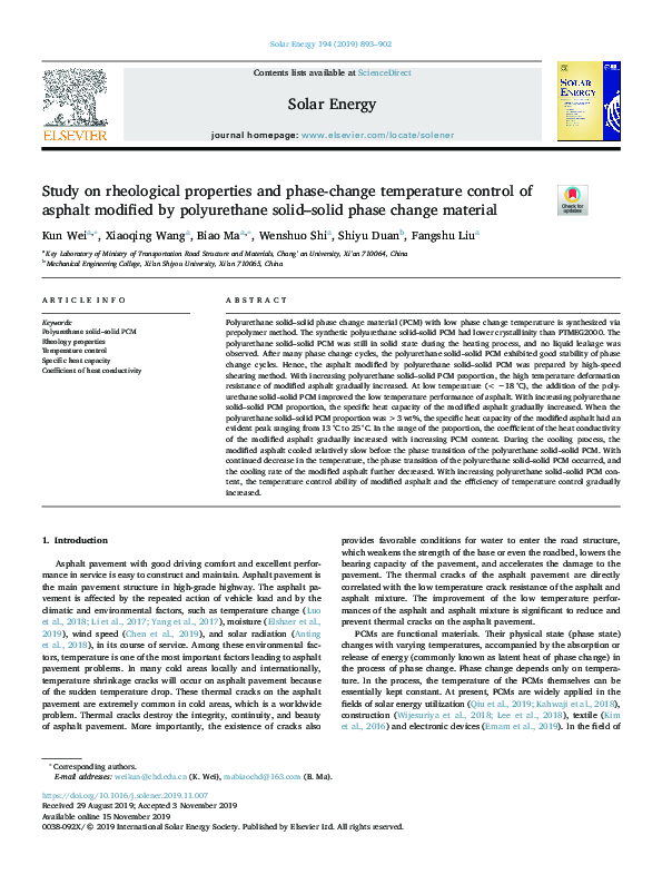 (PDF) Study on rheological properties and phase-change temperature ...