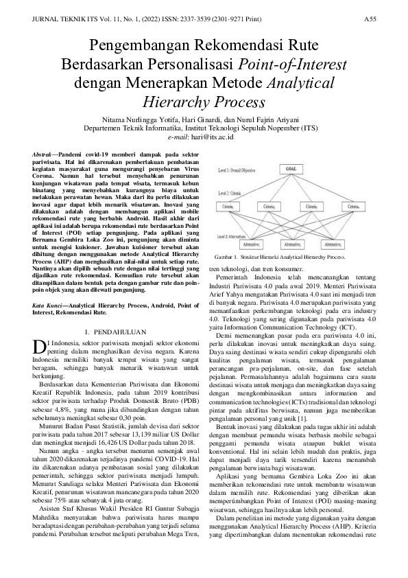 (PDF) Pengembangan Rekomendasi Rute Berdasarkan Personalisasi Point-of ...