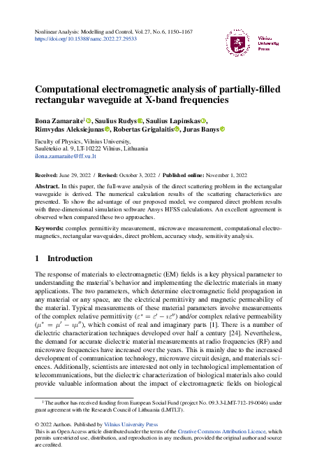 Pdf Computational Electromagnetic Analysis Of Partially Filled Rectangular Waveguide At X Band