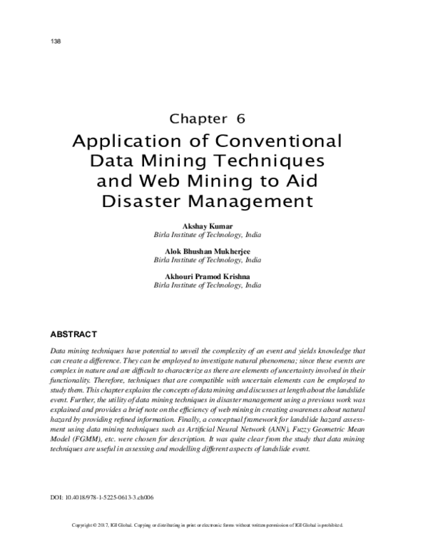 (PDF) Application of Conventional Data Mining Techniques and Web Mining ...