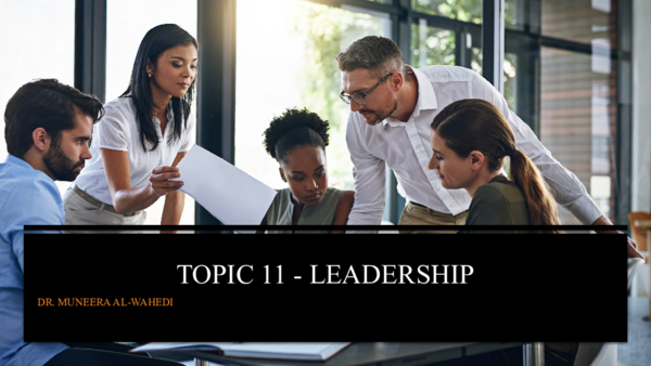 (PPT) Topic 11) leadership