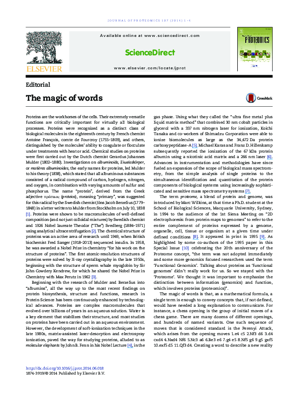 (PDF) The magic of words