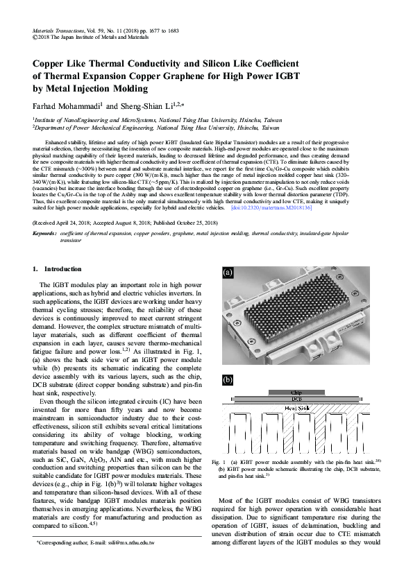 (PDF) Copper Like Thermal Conductivity and Silicon Like Coefficient of ...