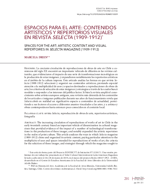 (PDF) Espacios para el arte: Contenidos artísticos y repertorios ...