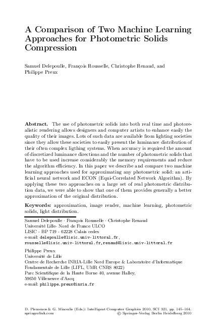 (PDF) A Comparison of Two Machine Learning Approaches for Photometric ...