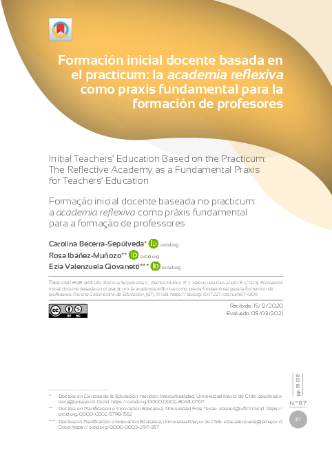 (PDF) Formacion inicial docente basada en el practicum