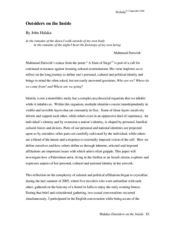 (PDF) Outsiders on the Inside