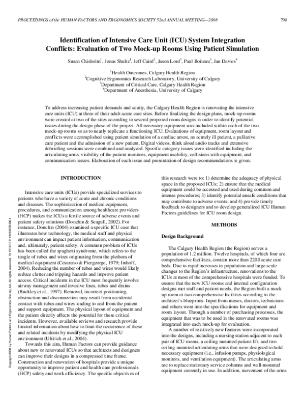 (PDF) Identification of intensive care unit (ICU) system integration ...