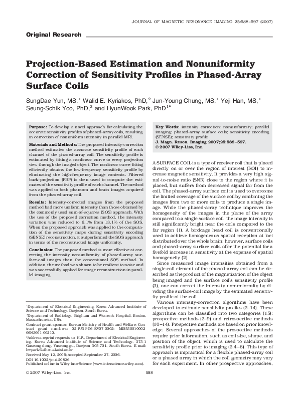 (PDF) Projection-based estimation and nonuniformity correction of ...