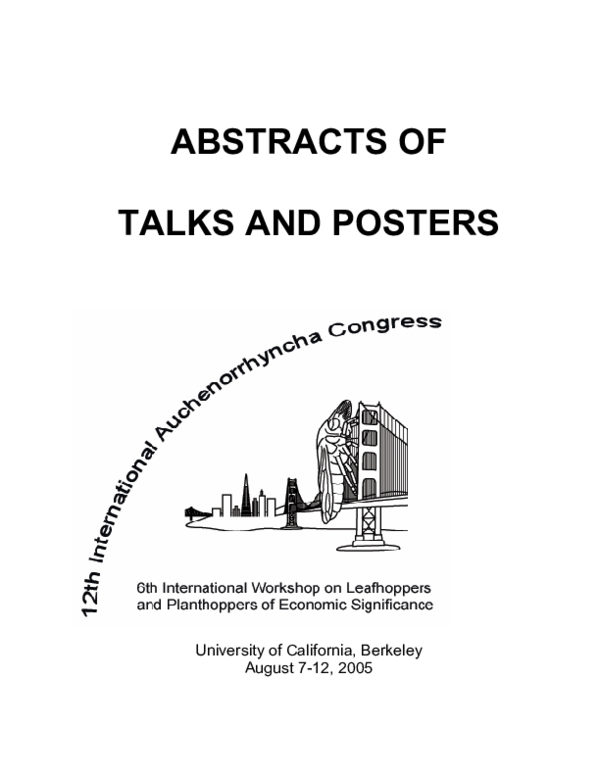 (PDF) Abstracts of Talks and Posters