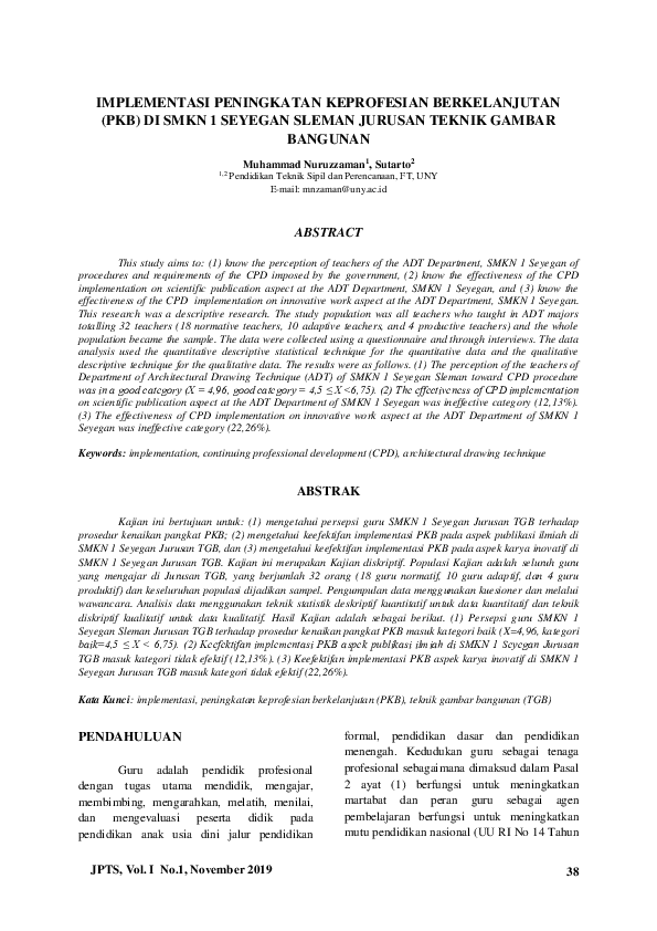 (PDF) Implementasi Peningkatan Keprofesian Berkelanjutan (PKB) DI SMKN ...