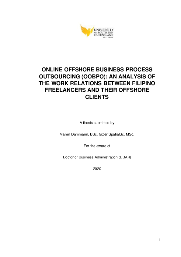 (PDF) Online offshore business process outsourcing (OOBPO): an analysis ...
