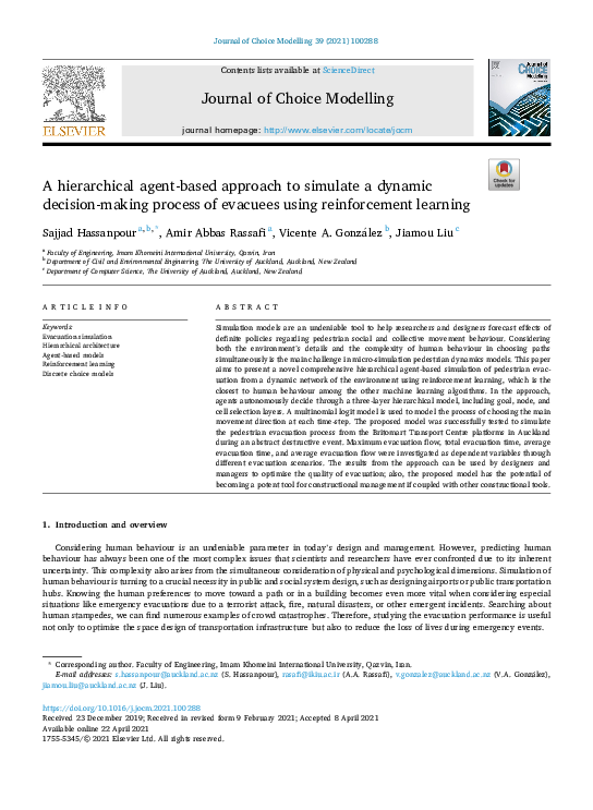 (PDF) A hierarchical agent-based approach to simulate a dynamic decision-making process of ...