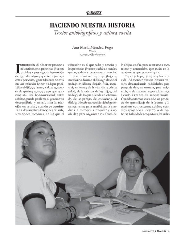 (PDF) Haciendo nuestra historia